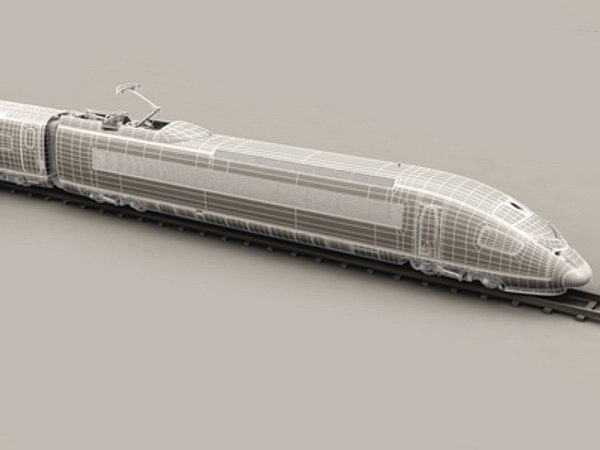 3d generic speed train model