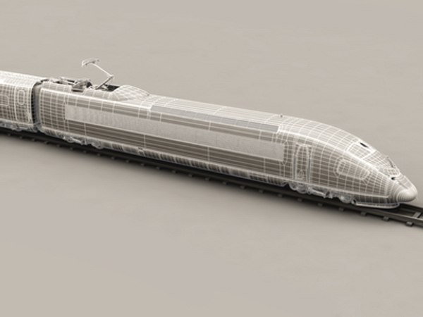 3d generic speed train model