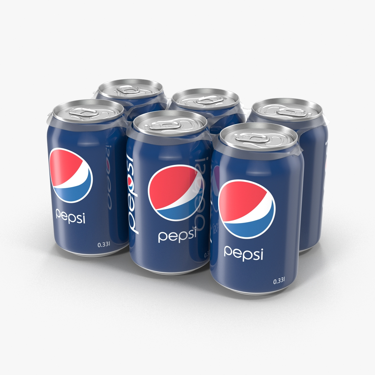modelo 3d Seis Pack de Latas De Pepsi - TurboSquid 1066420