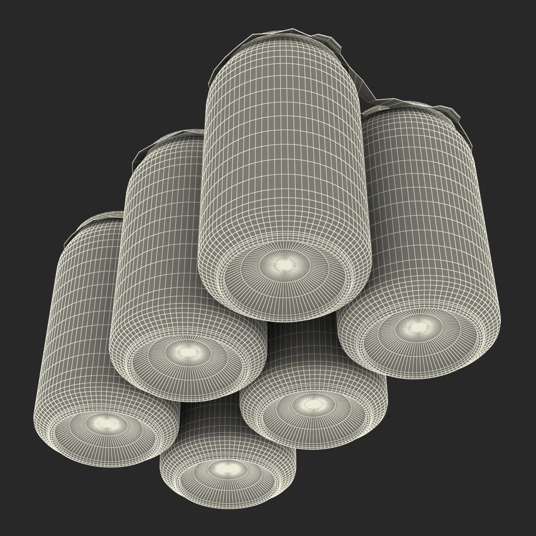 pack cans pepsi 3d model