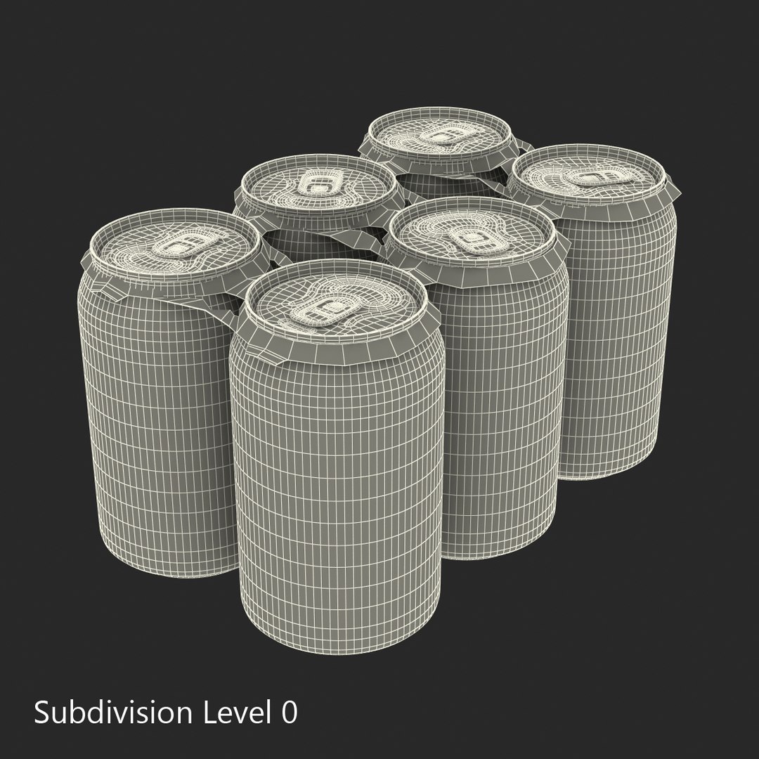 pack cans pepsi 3d model