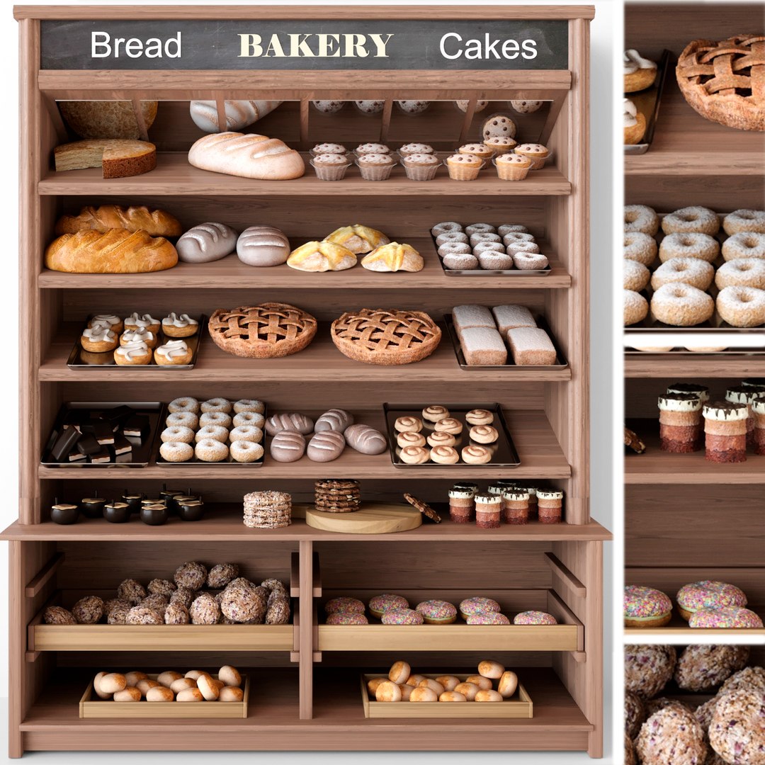 3D Bakery Products - TurboSquid 1445796