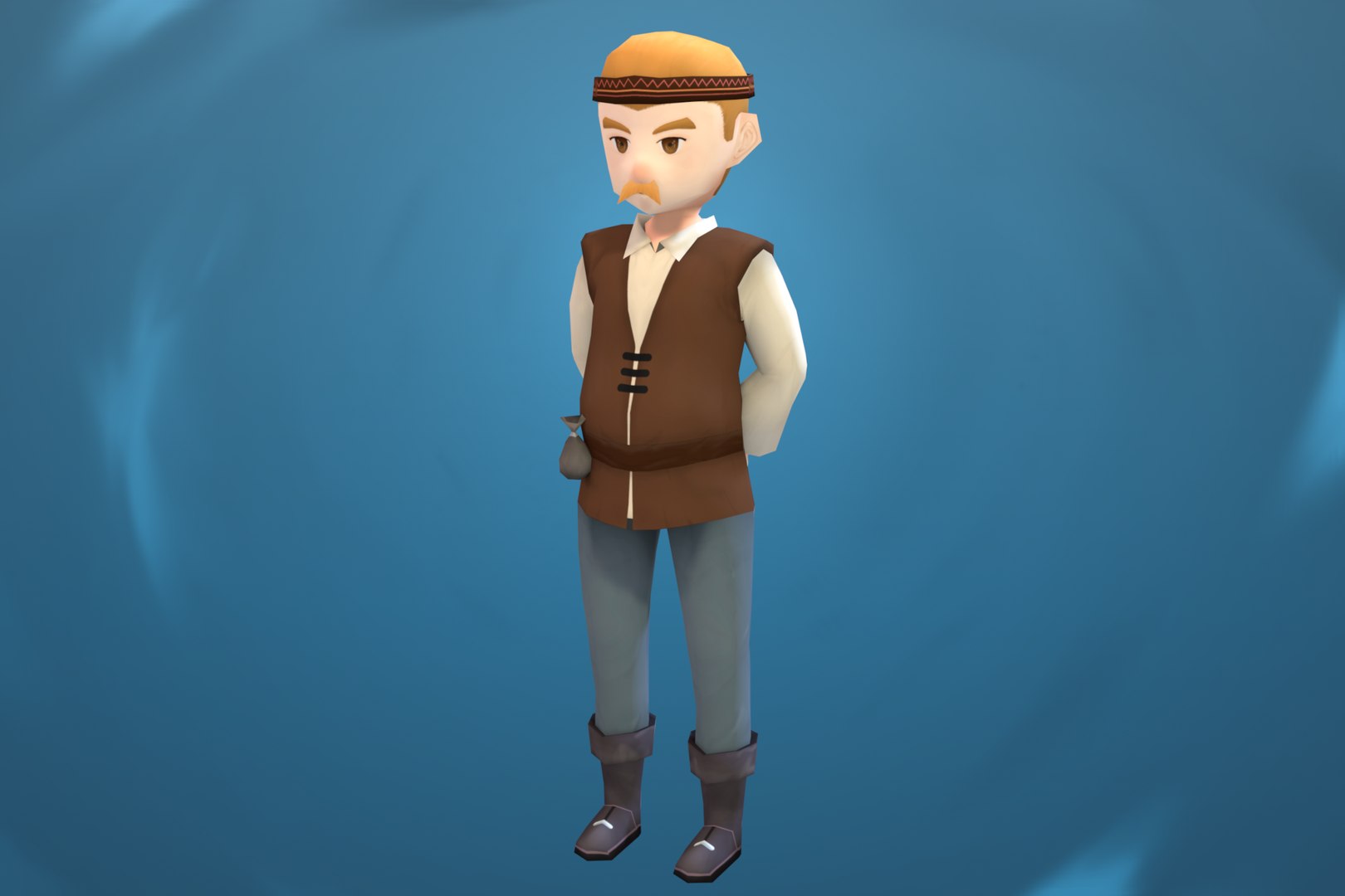 Stylized NPC - Peasant Orin 3D model - TurboSquid 2070558