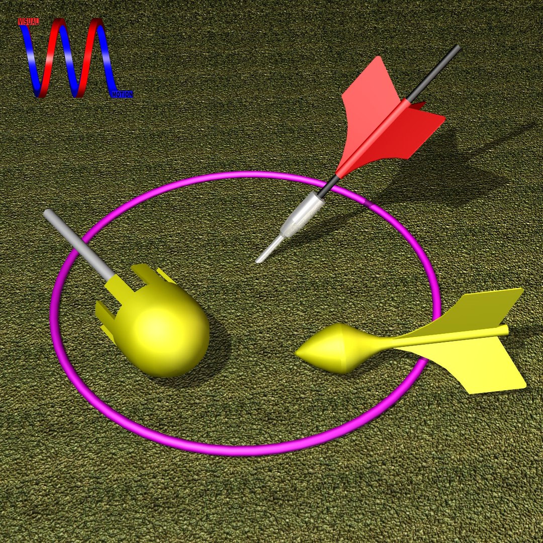 3d Model Lawn Darts Set