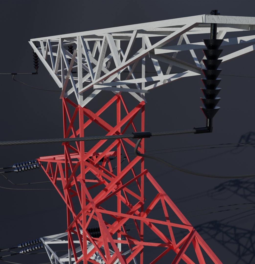 3D Electrical Power Line - TurboSquid 1817898