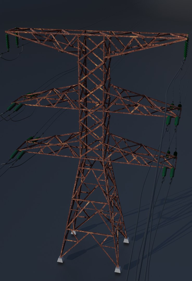 3D Electrical Power Line - TurboSquid 1817898