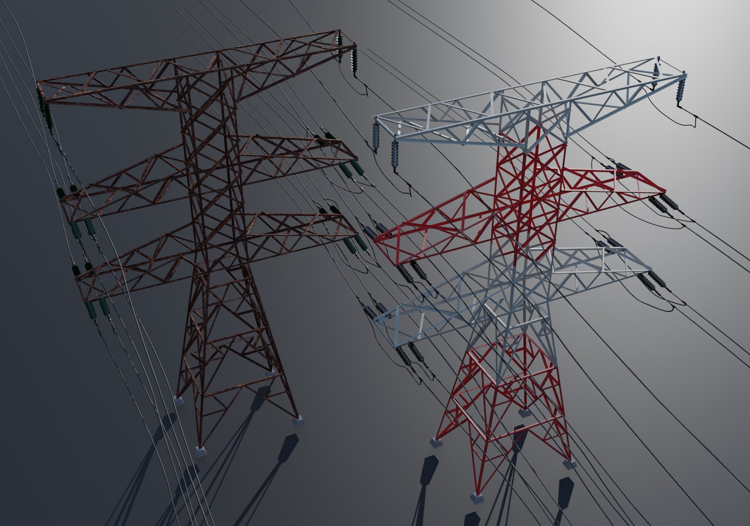 3D Electrical Power Line - TurboSquid 1817898