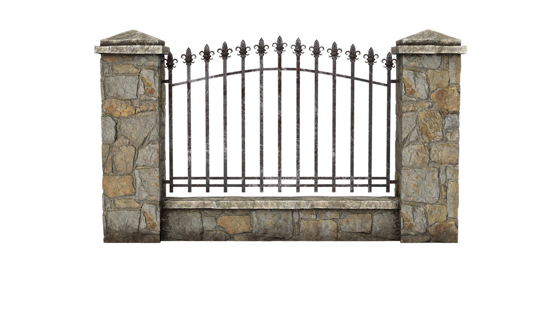 Old Fence Collection 3d Model Turbosquid 1840645