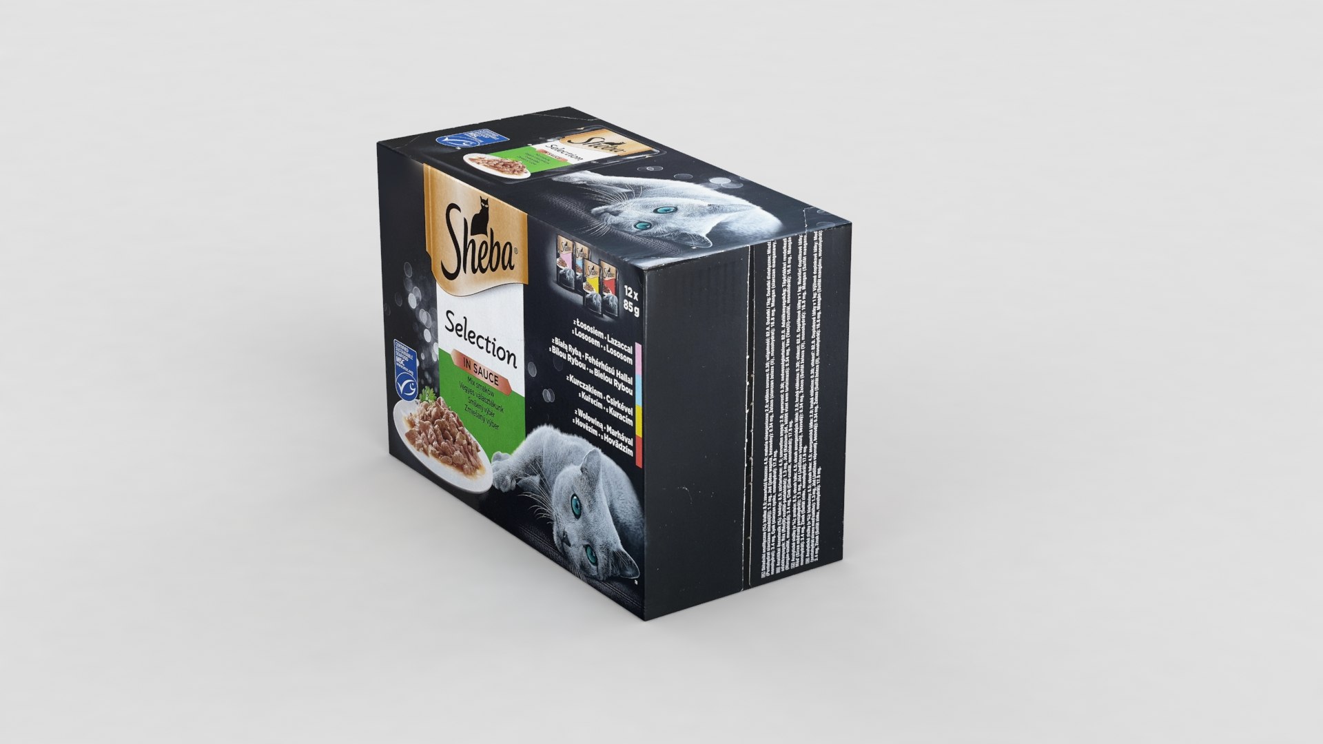 3D Sheba Selection Sachettes Box 12x85g 2021 Model - TurboSquid 1716623