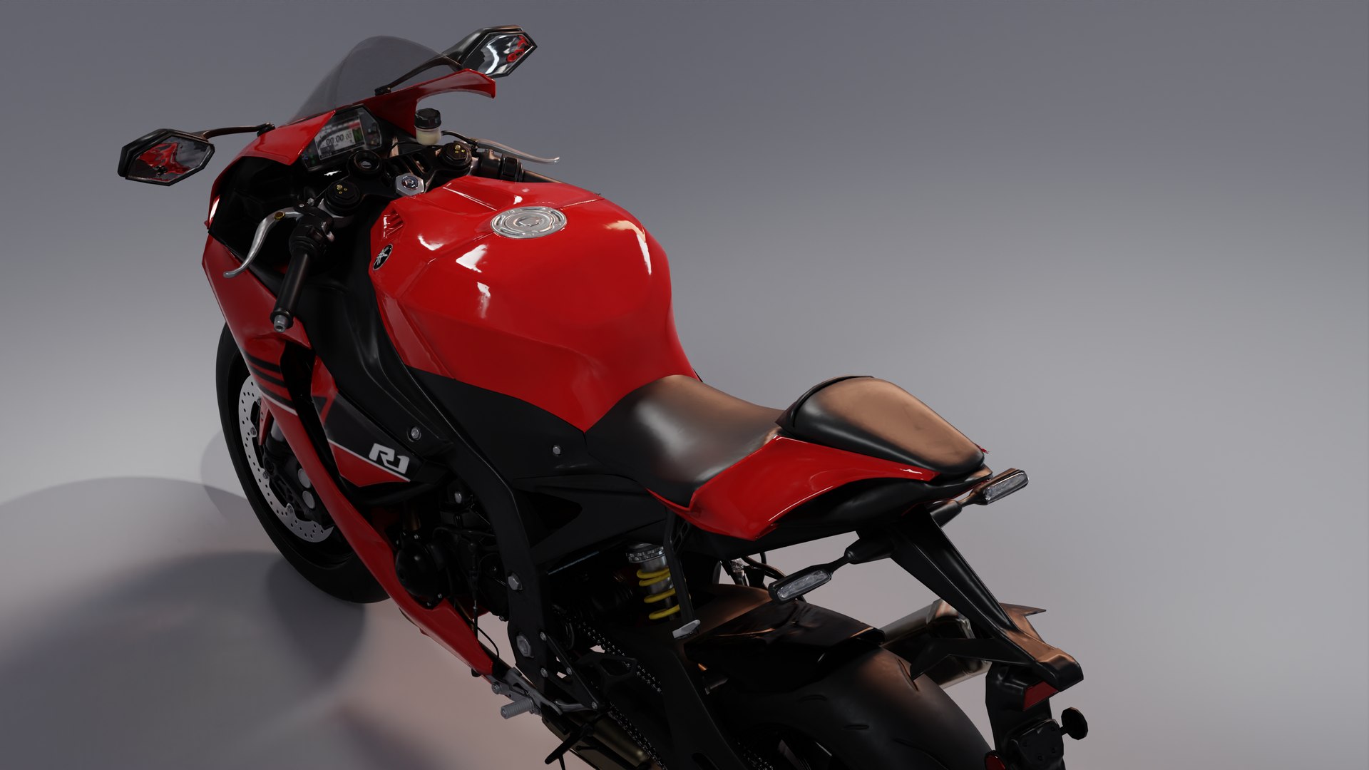 Yamaha R1 2015 Red And Blackriggedanimated 3D Model - TurboSquid 2141824