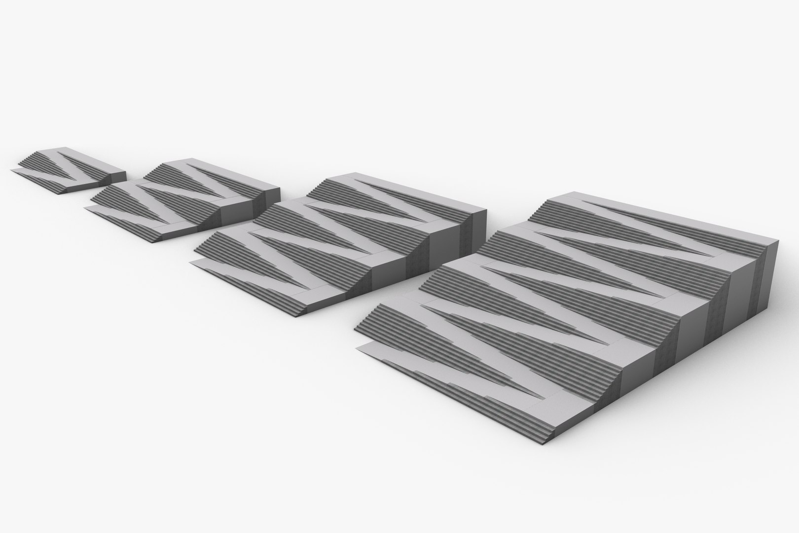 Stair Ramp Blend Landscape Objects 3D Model - TurboSquid 2046807