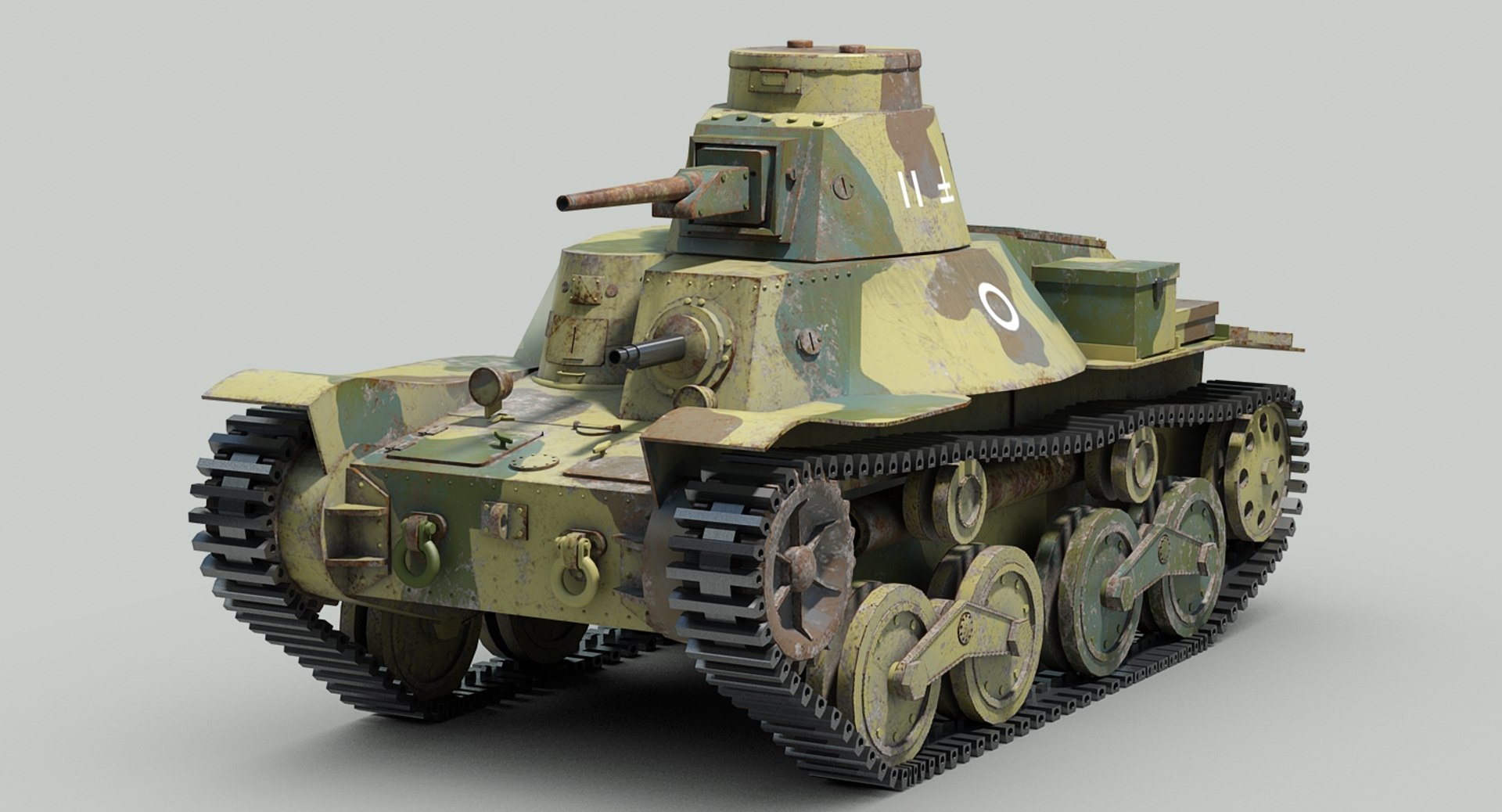 3d Model Japanese Light Tank Ha