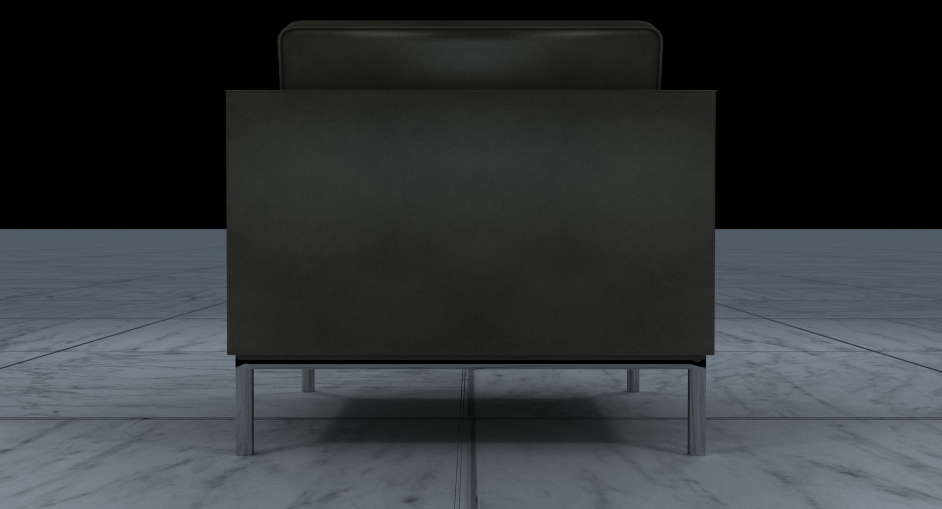 3D Knoll Florence Brown Leather Chair - TurboSquid 1940787