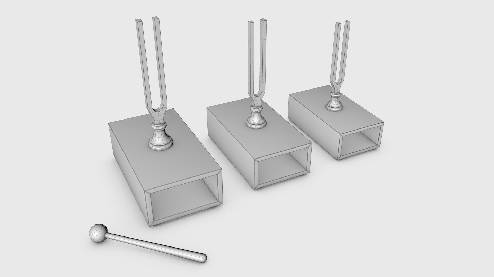 Tuning Fork 3d C4d