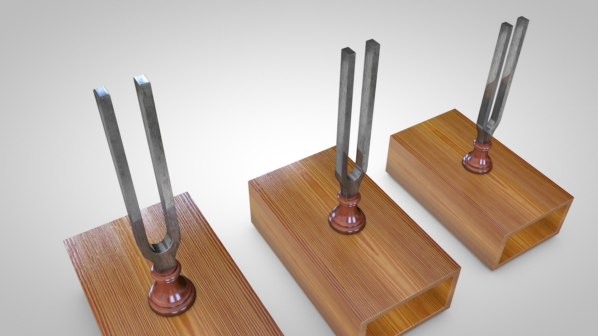 Tuning Fork 3d C4d