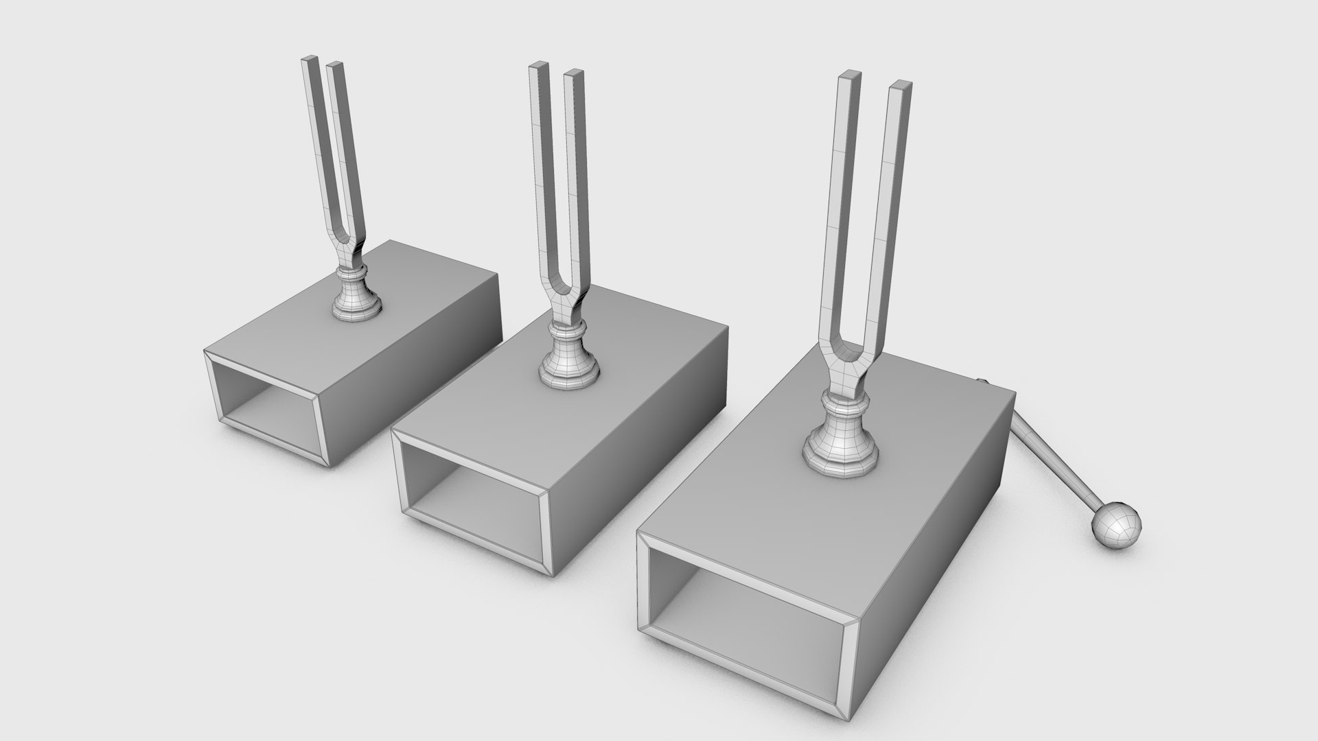 Tuning Fork 3d C4d
