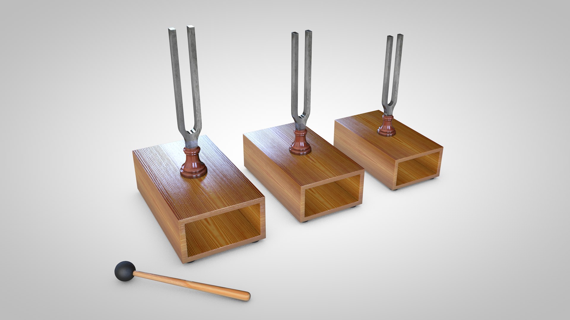 Tuning Fork 3d C4d