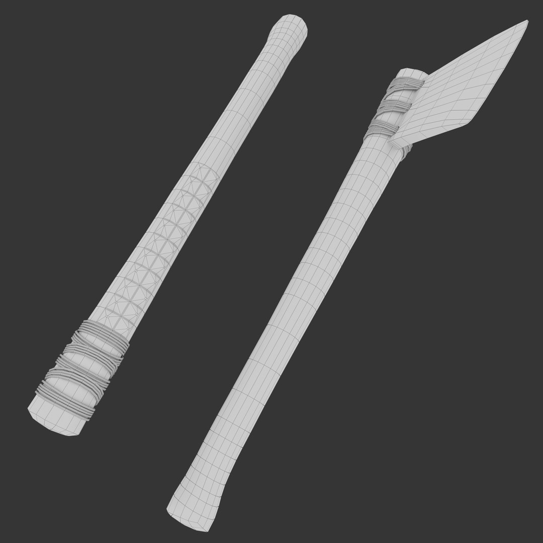 Ancient Bone Ax 3D Model - TurboSquid 2046326