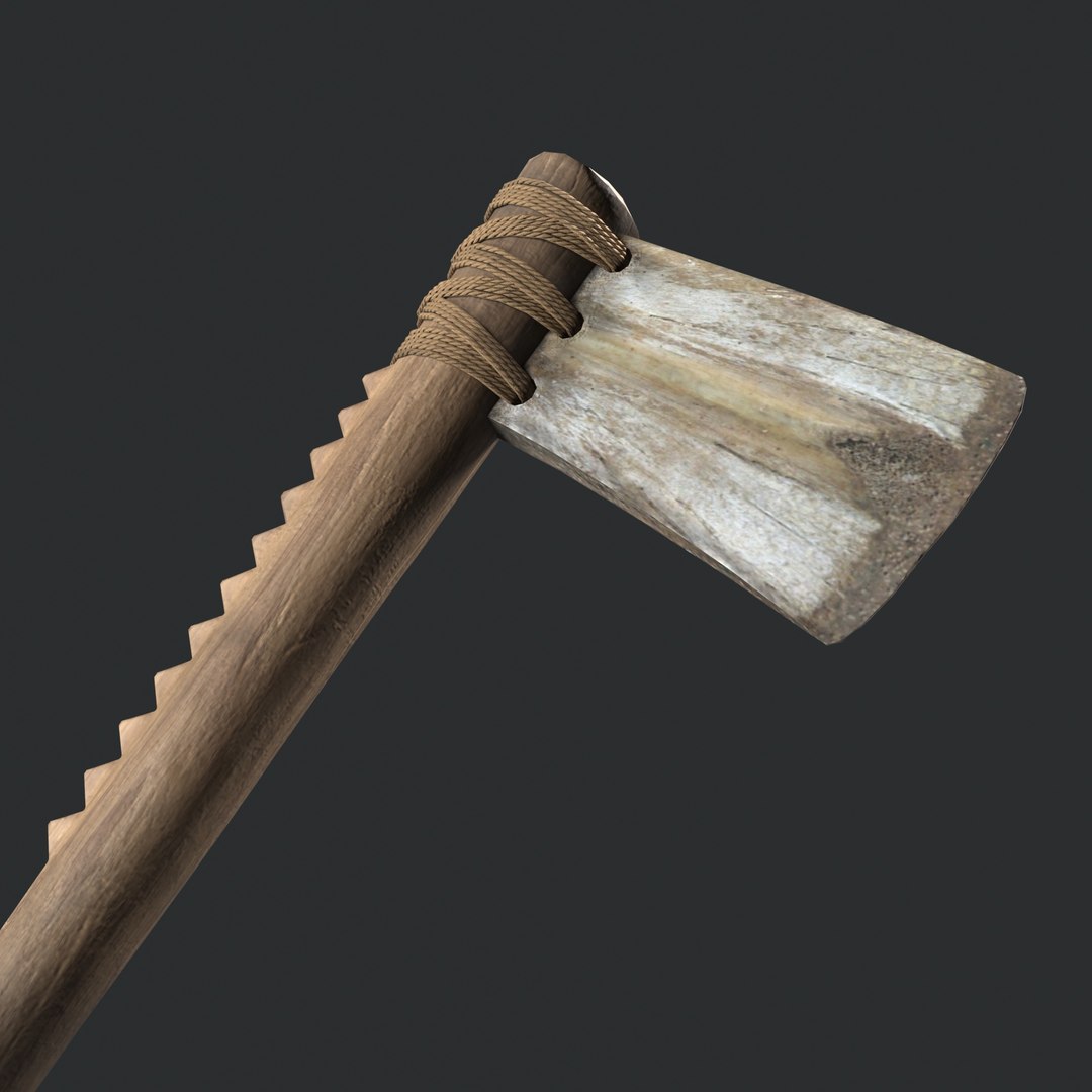 Ancient Bone Ax 3D Model - TurboSquid 2046326