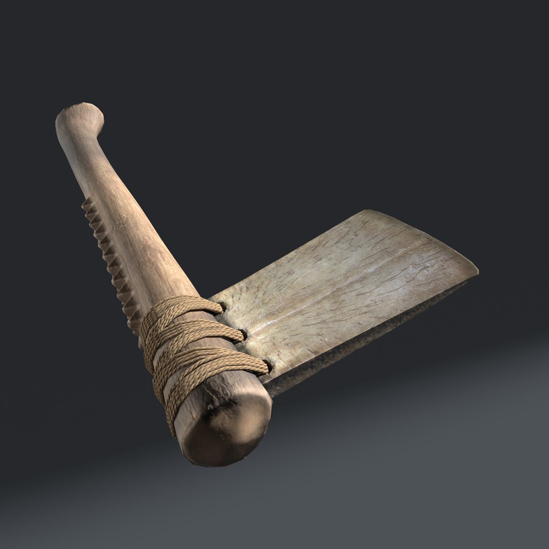 Ancient Bone Ax 3D Model - TurboSquid 2046326