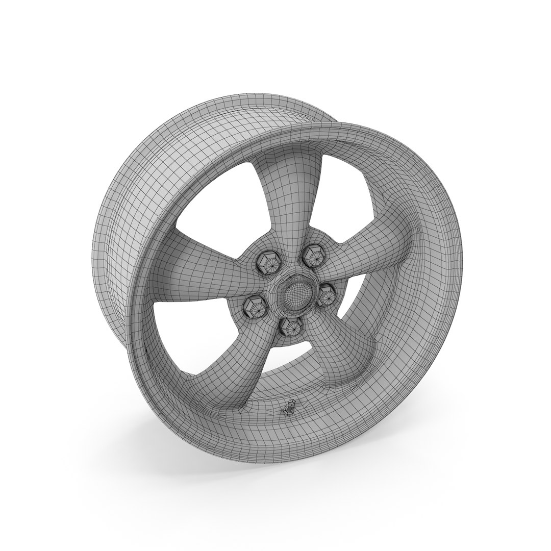 American Racing Torque Thrust II Wheel 17X7 Chrome 1965-1973TS 3D model ...