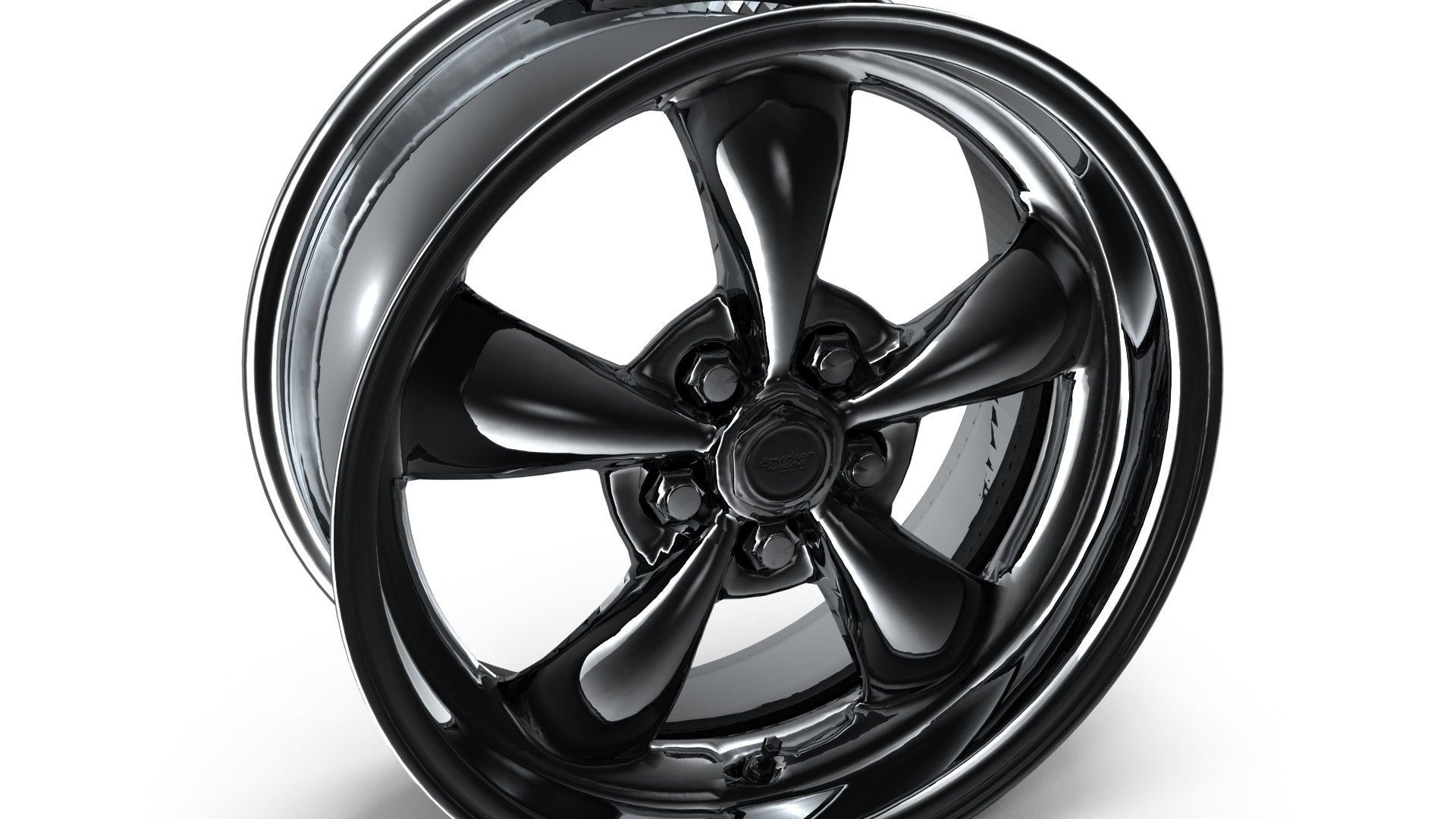 American Racing Torque Thrust II Wheel 17X7 Chrome 1965-1973TS 3D model ...