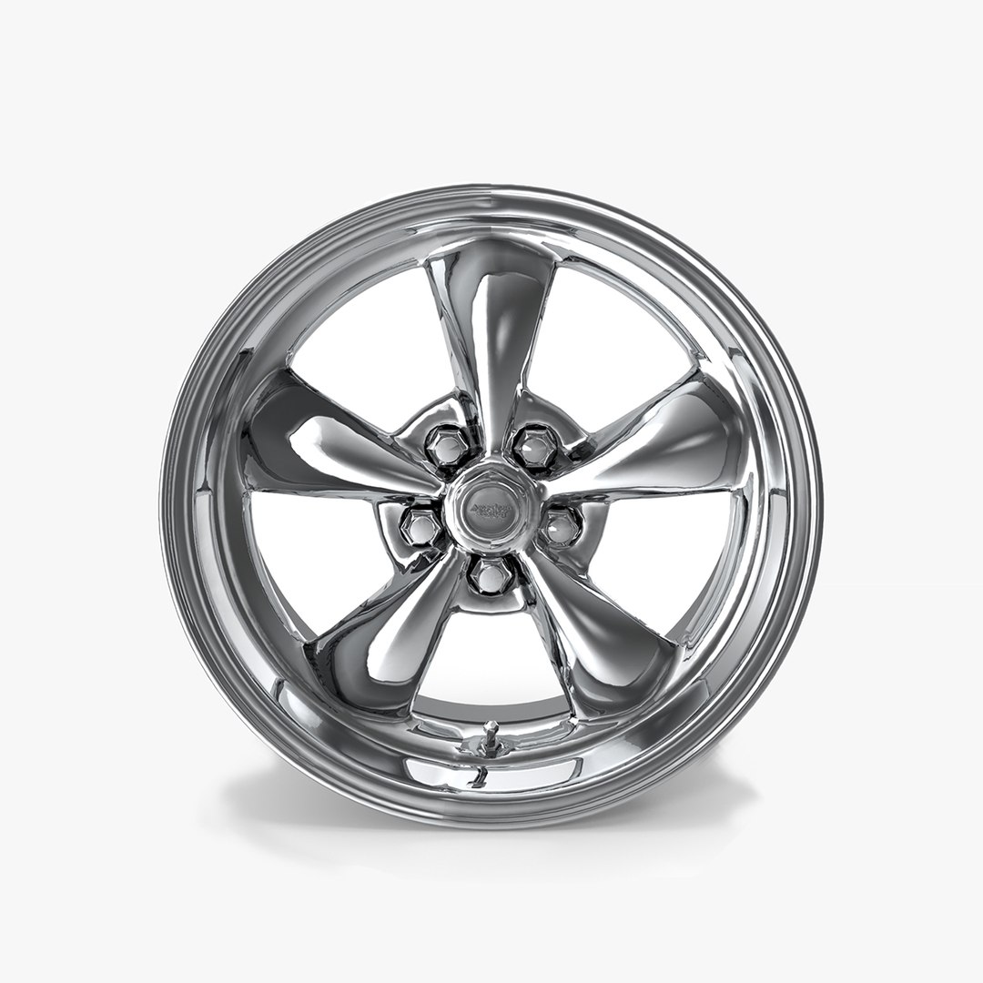 American Racing Torque Thrust II Wheel 17X7 Chrome 1965-1973TS 3D model ...