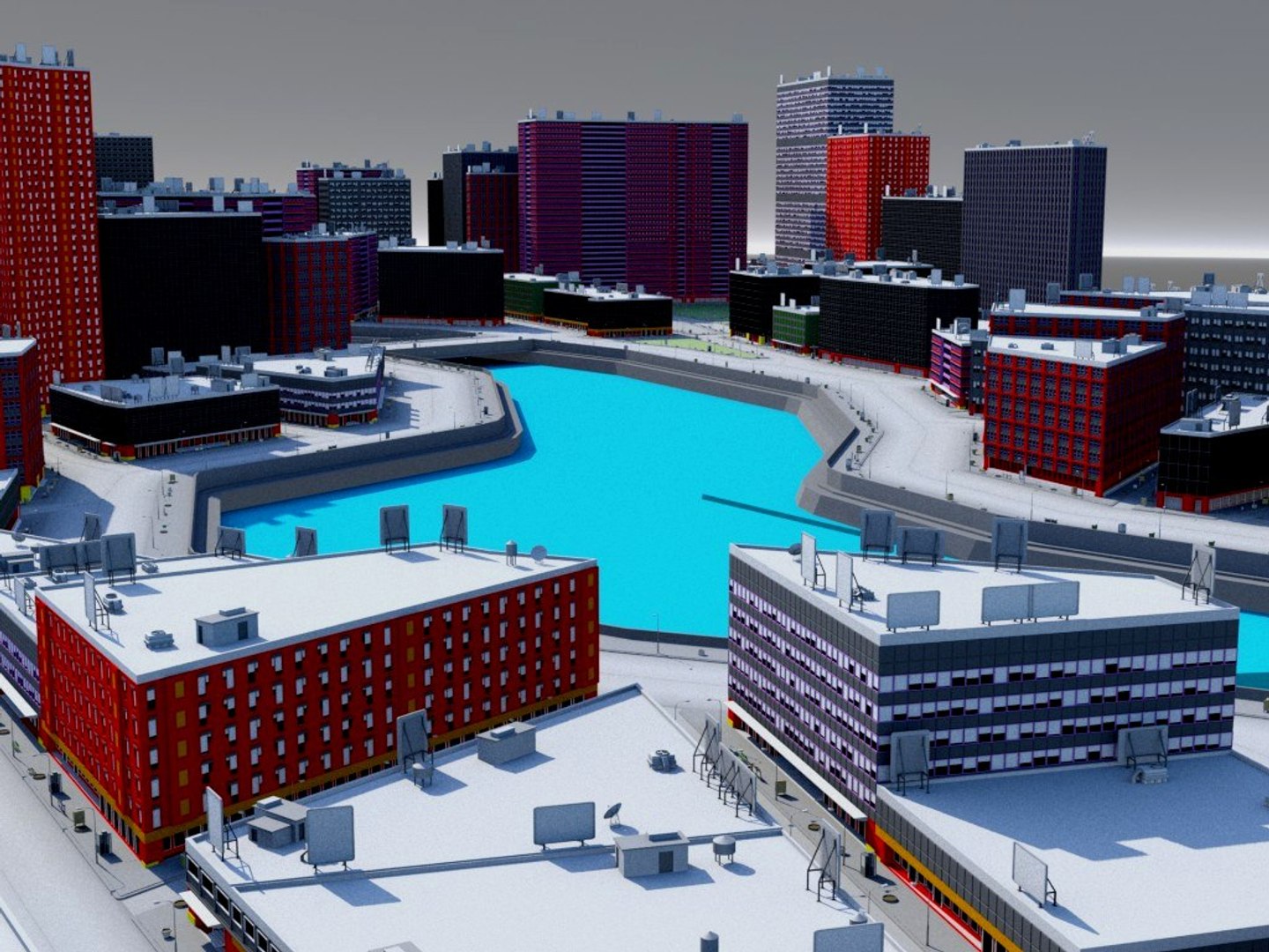 City River 3D Model - TurboSquid 1181399