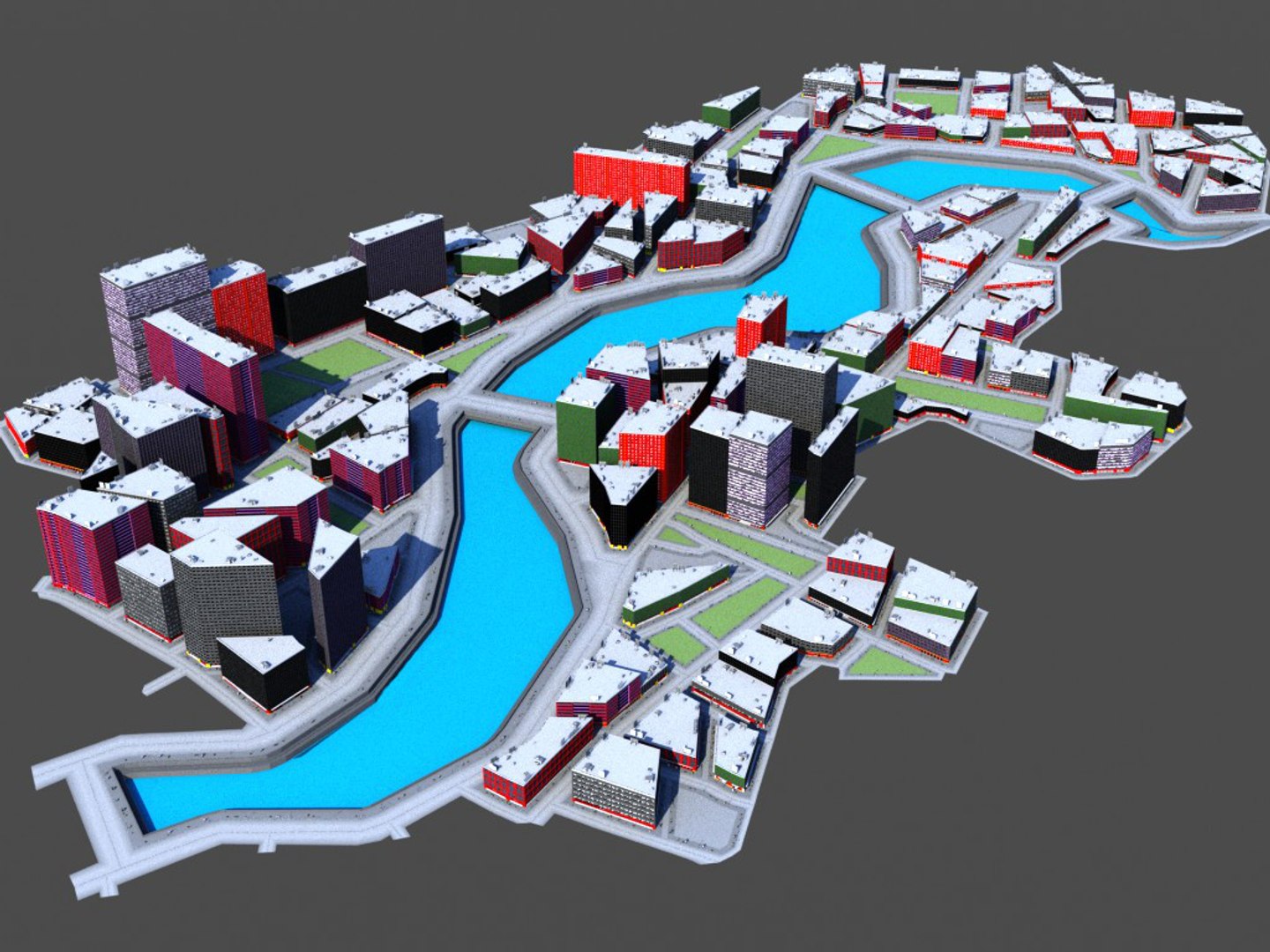 City River 3D Model - TurboSquid 1181399