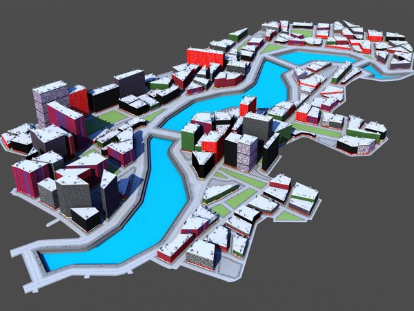 3d city buildings