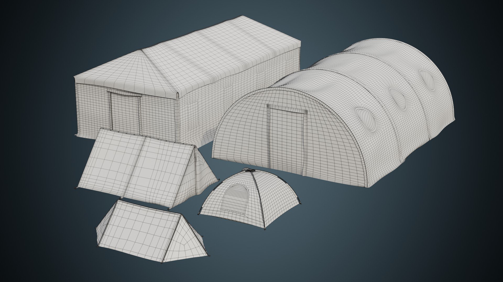 Tent Collection 1 Basic 3D - TurboSquid 2036574