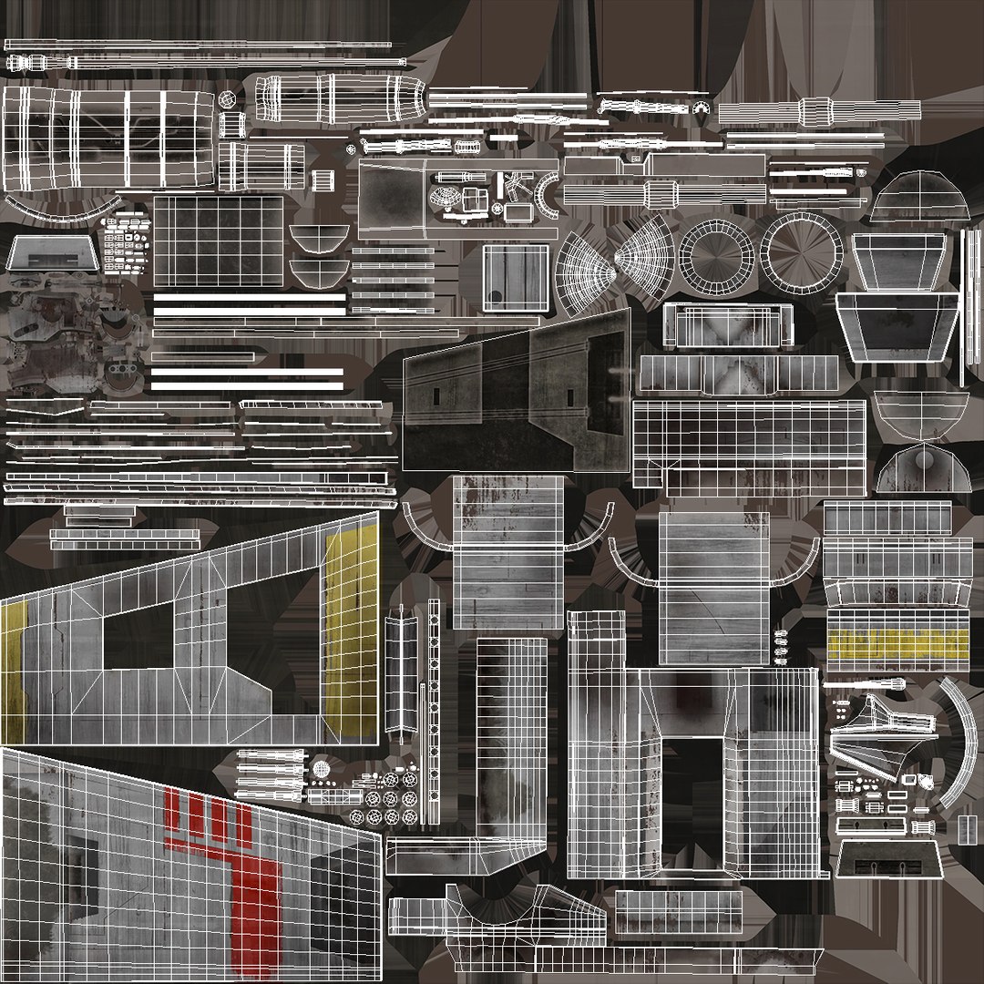 3D Model Starfighter X-Wing With Droid R2-D2 Rigged For Maya ...