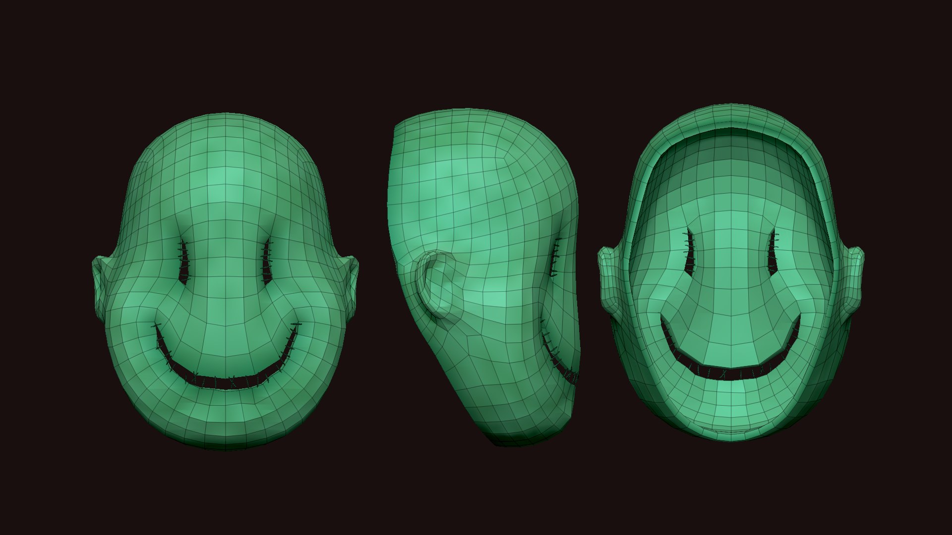 Creepy Smiley Terror Halloween 3D Model - TurboSquid 1623036