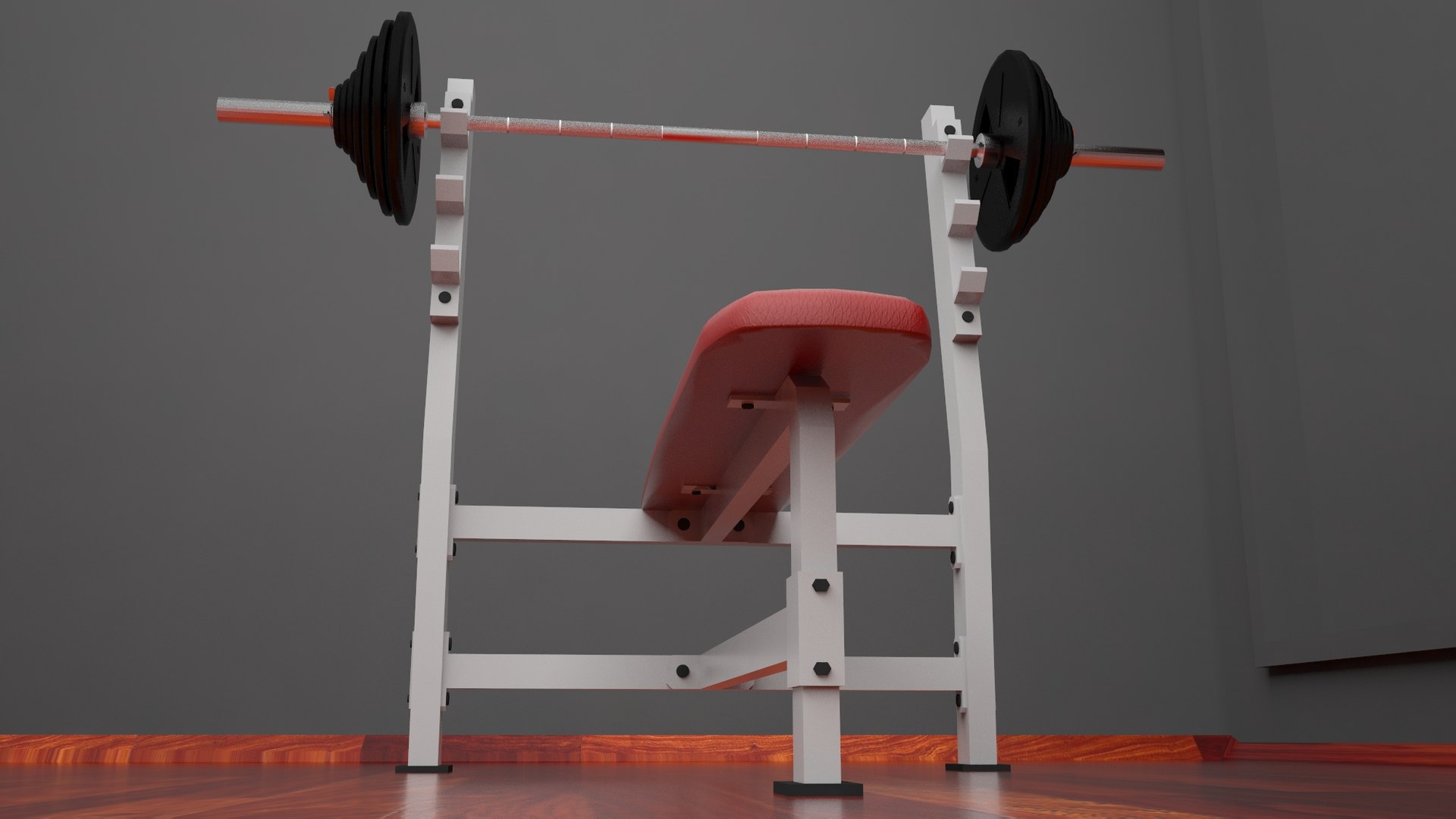 3d Gym Equipment Model