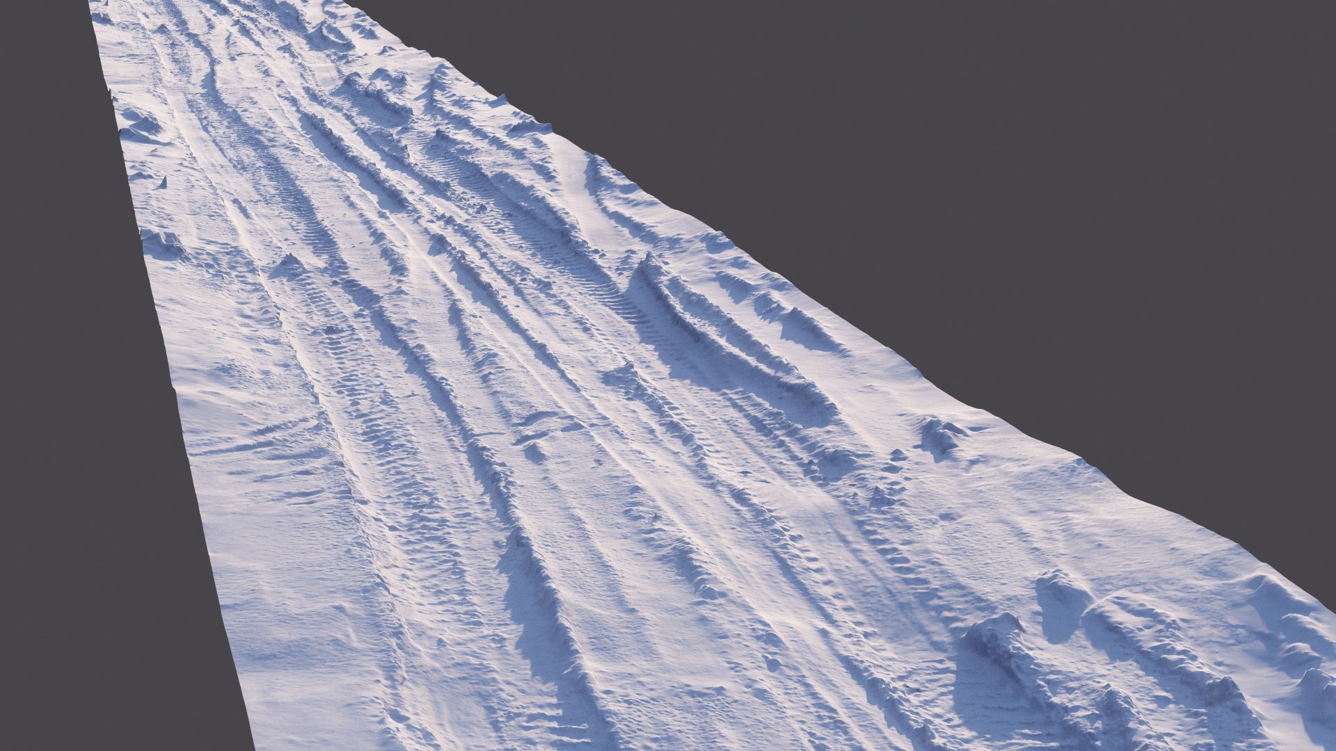 3D Snow Road Model - TurboSquid 1986609
