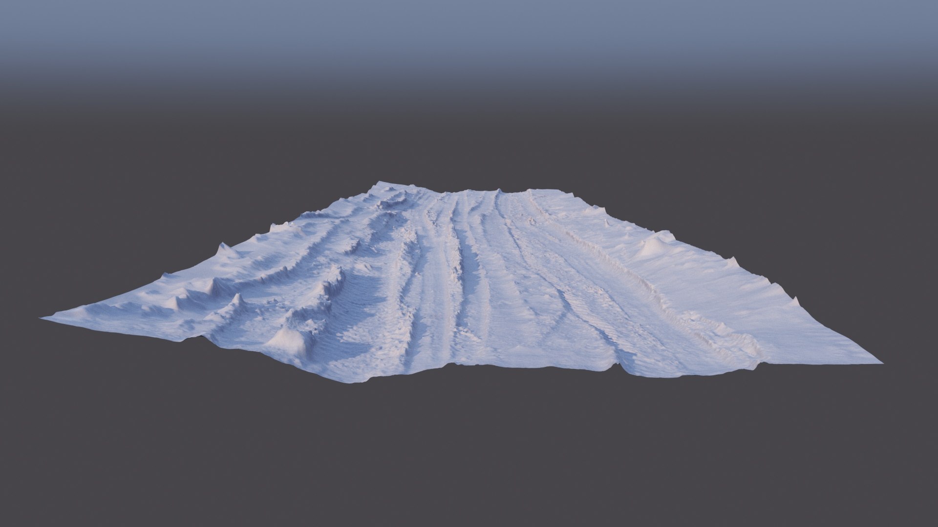 3D Snow Road Model - TurboSquid 1986609