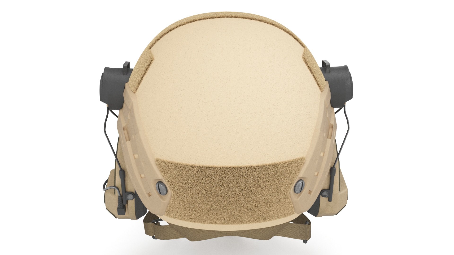 Tactical Ballistic Helmet Digital Camo With Fur Yellow 3D Model ...