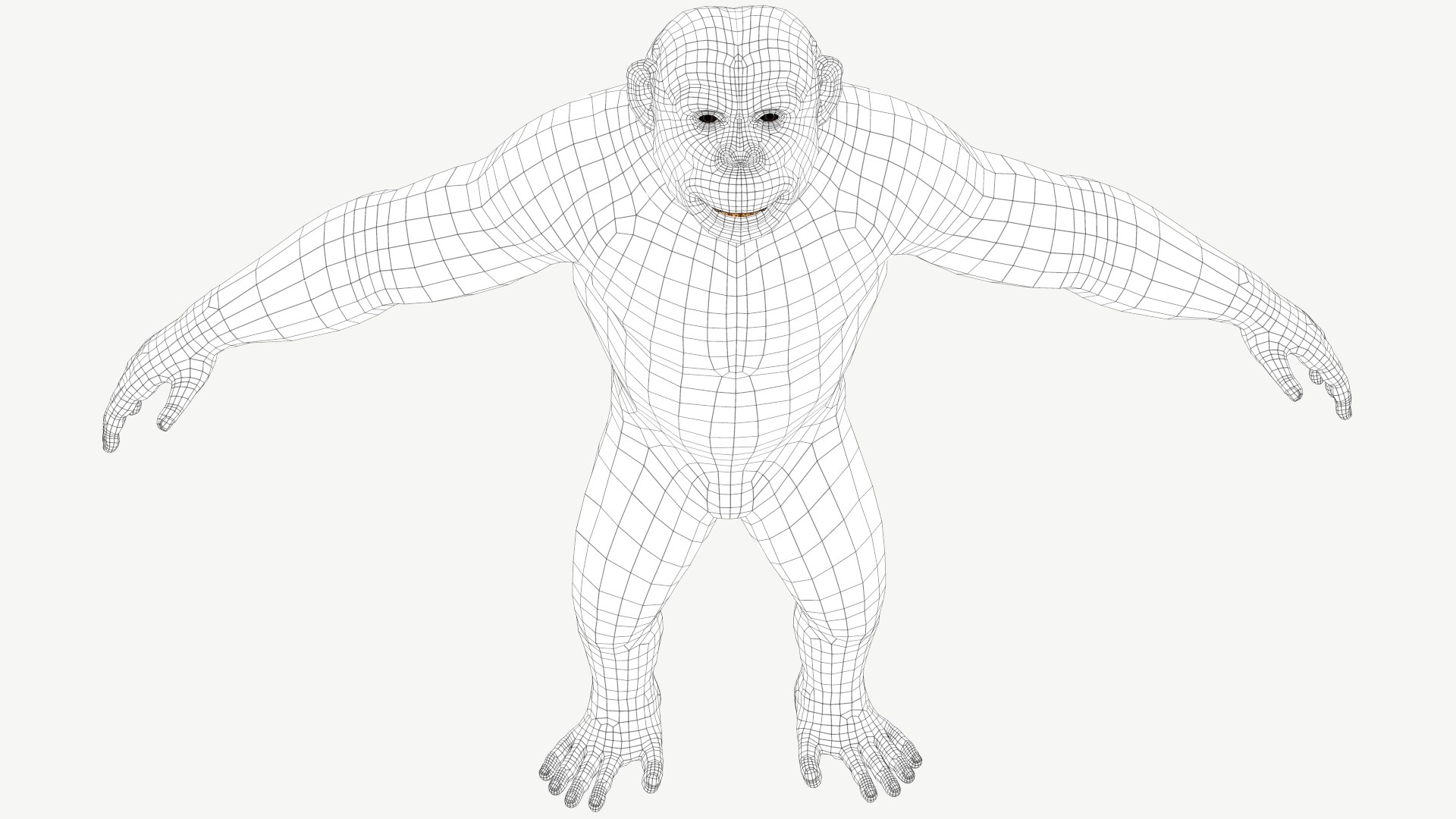 Chimpanzee 3D Model - TurboSquid 1960284