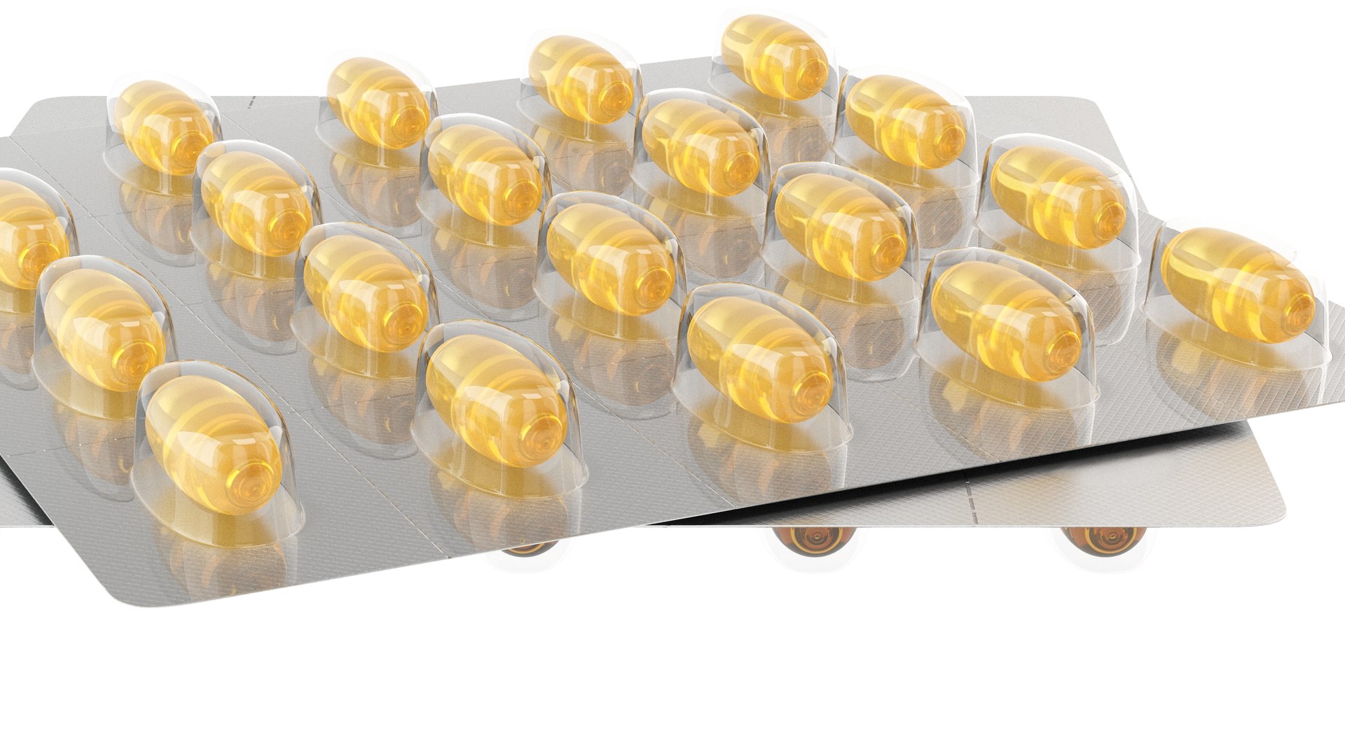 Pills Blister Pack Model - TurboSquid 2152616
