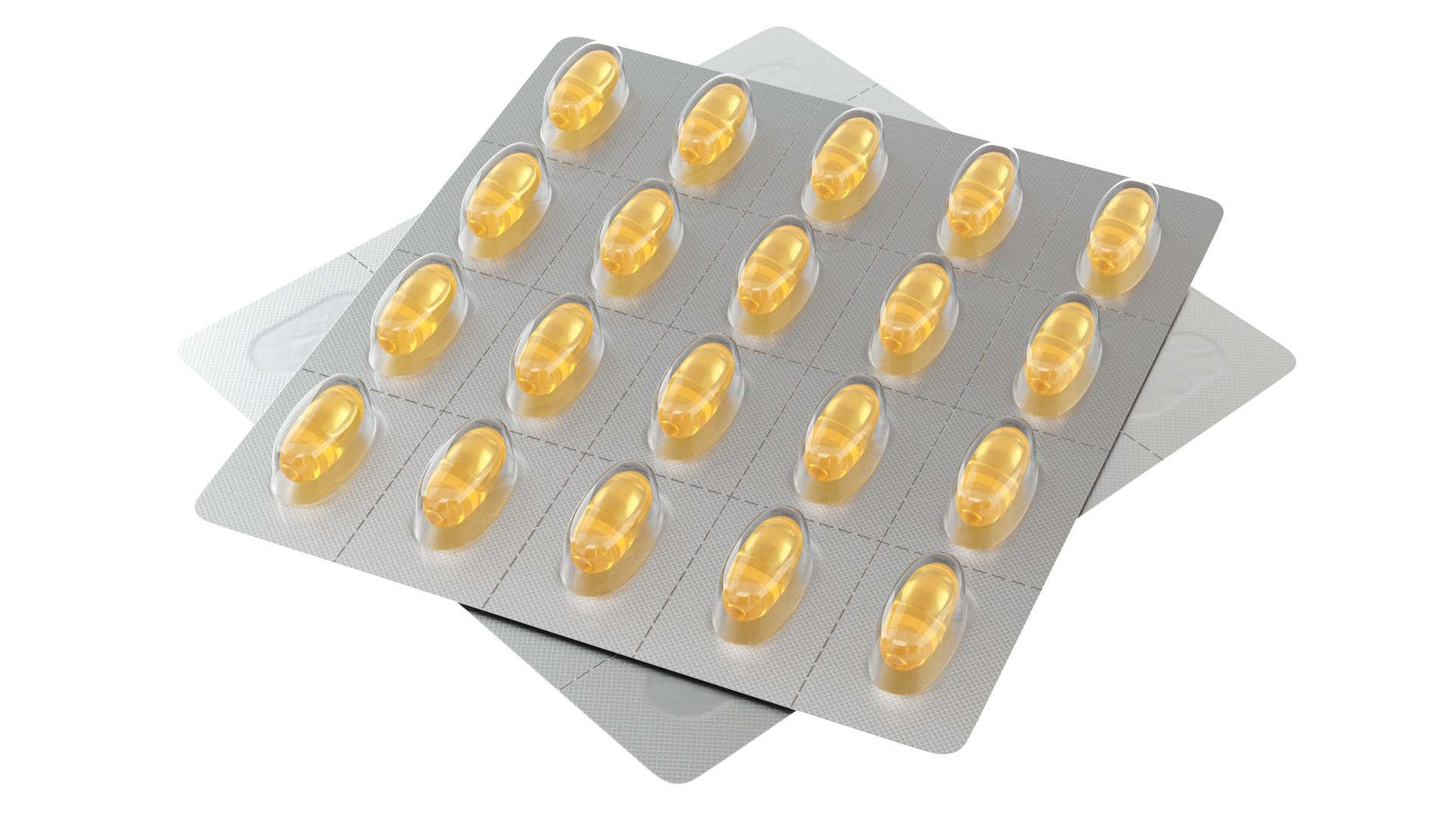 Pills Blister Pack Model - TurboSquid 2152616