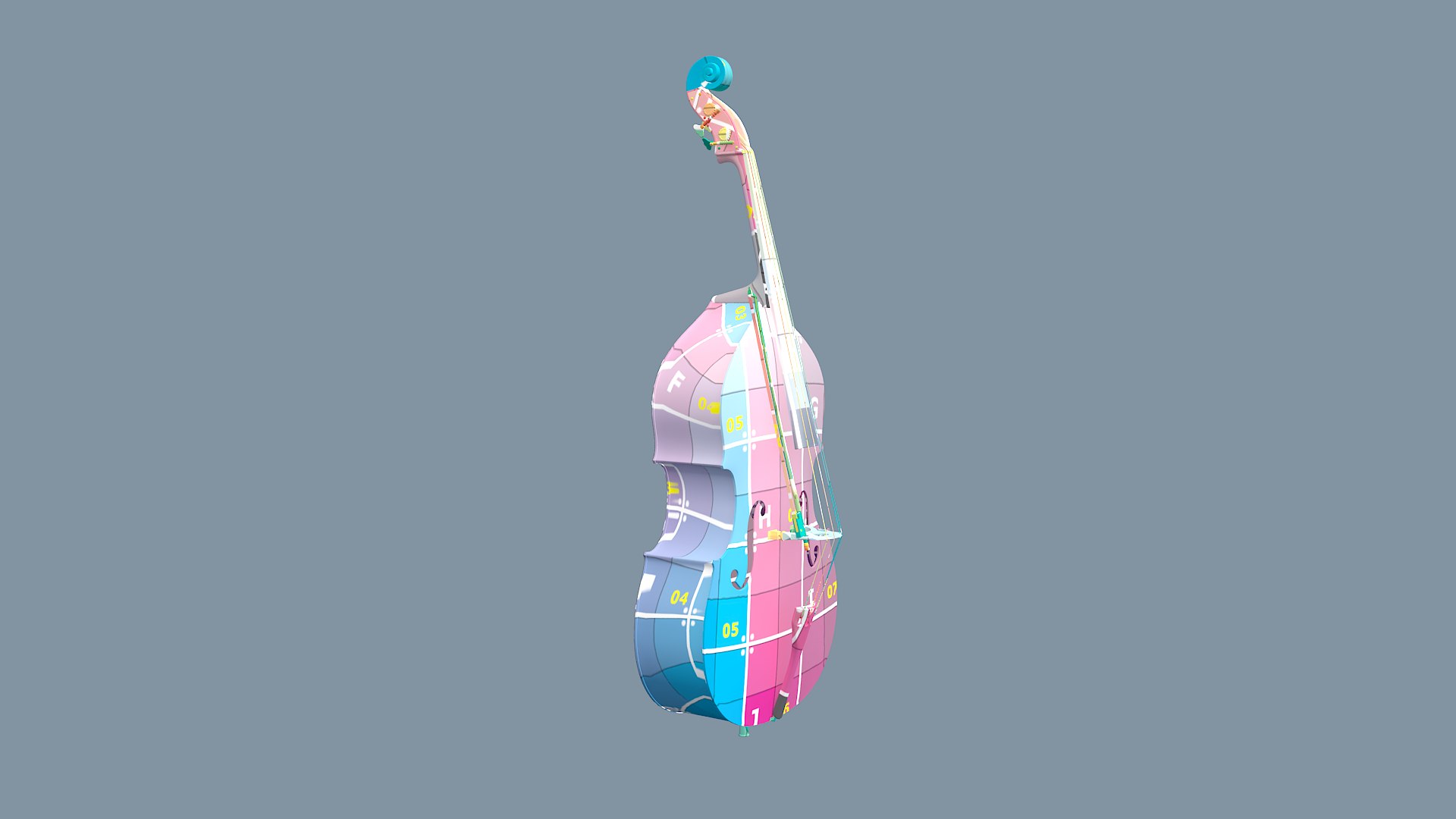 3D Double Bass Model - TurboSquid 1493764