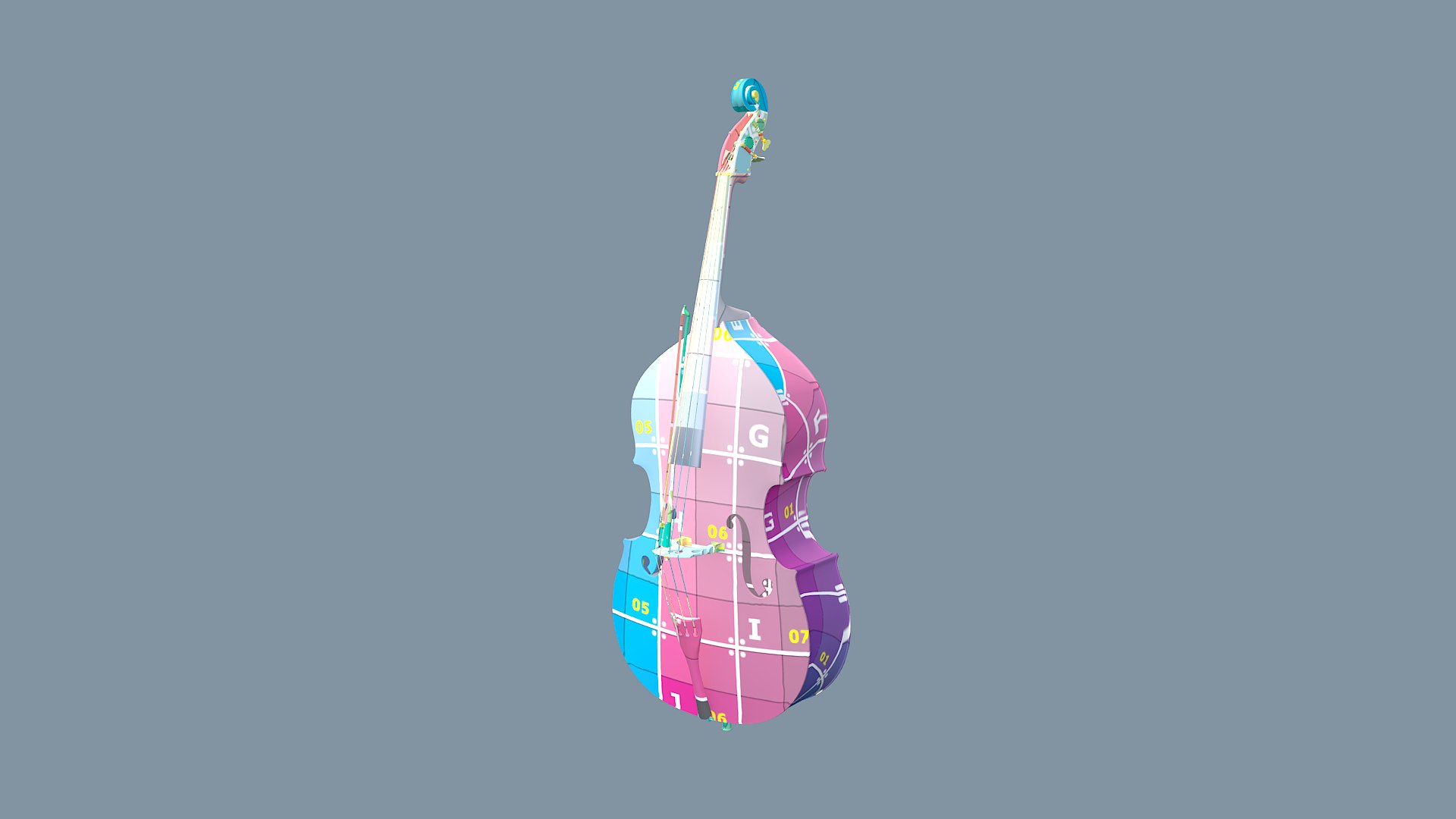 3D Double Bass Model - TurboSquid 1493764