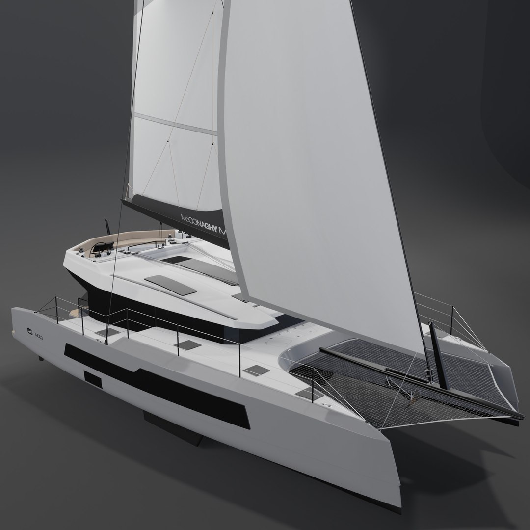 McConaghy MC53 3D Catamaran PBR Model - TurboSquid 2210891