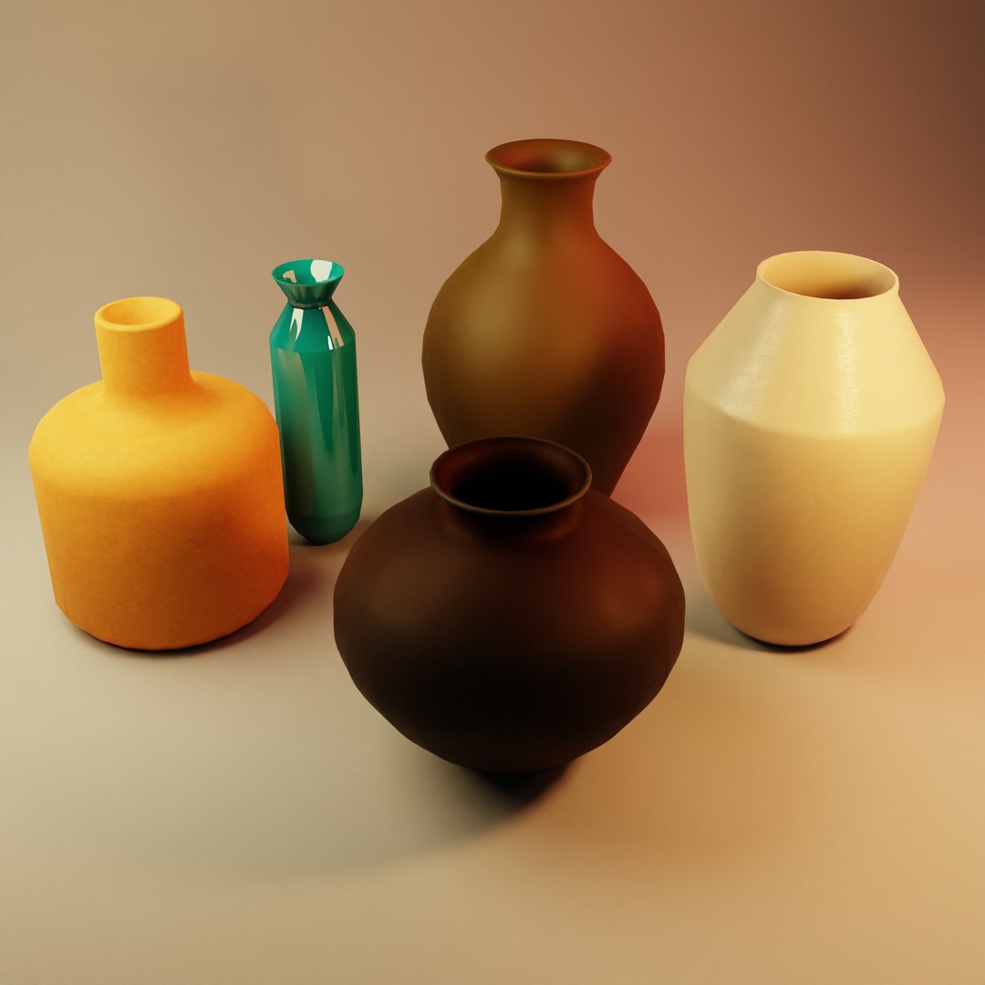 3D 3D Models Of Various Types Of Vases Model - TurboSquid 1967318