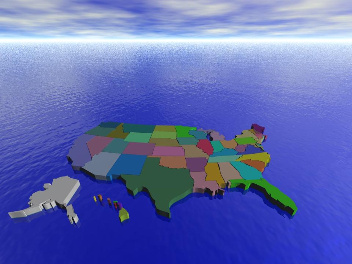 United States 3d Model