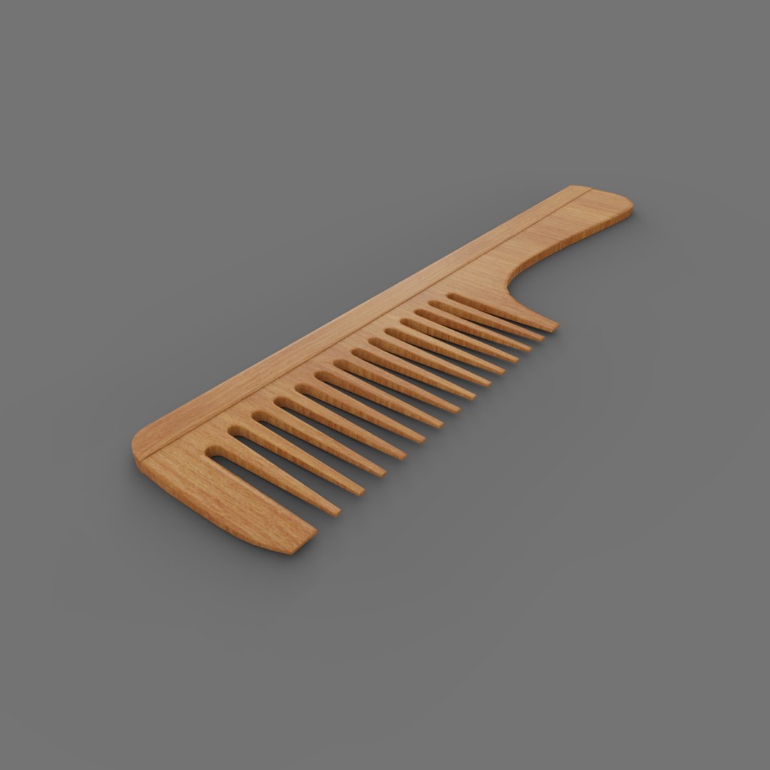 Comb Simple Wooden 3D - TurboSquid 1979510