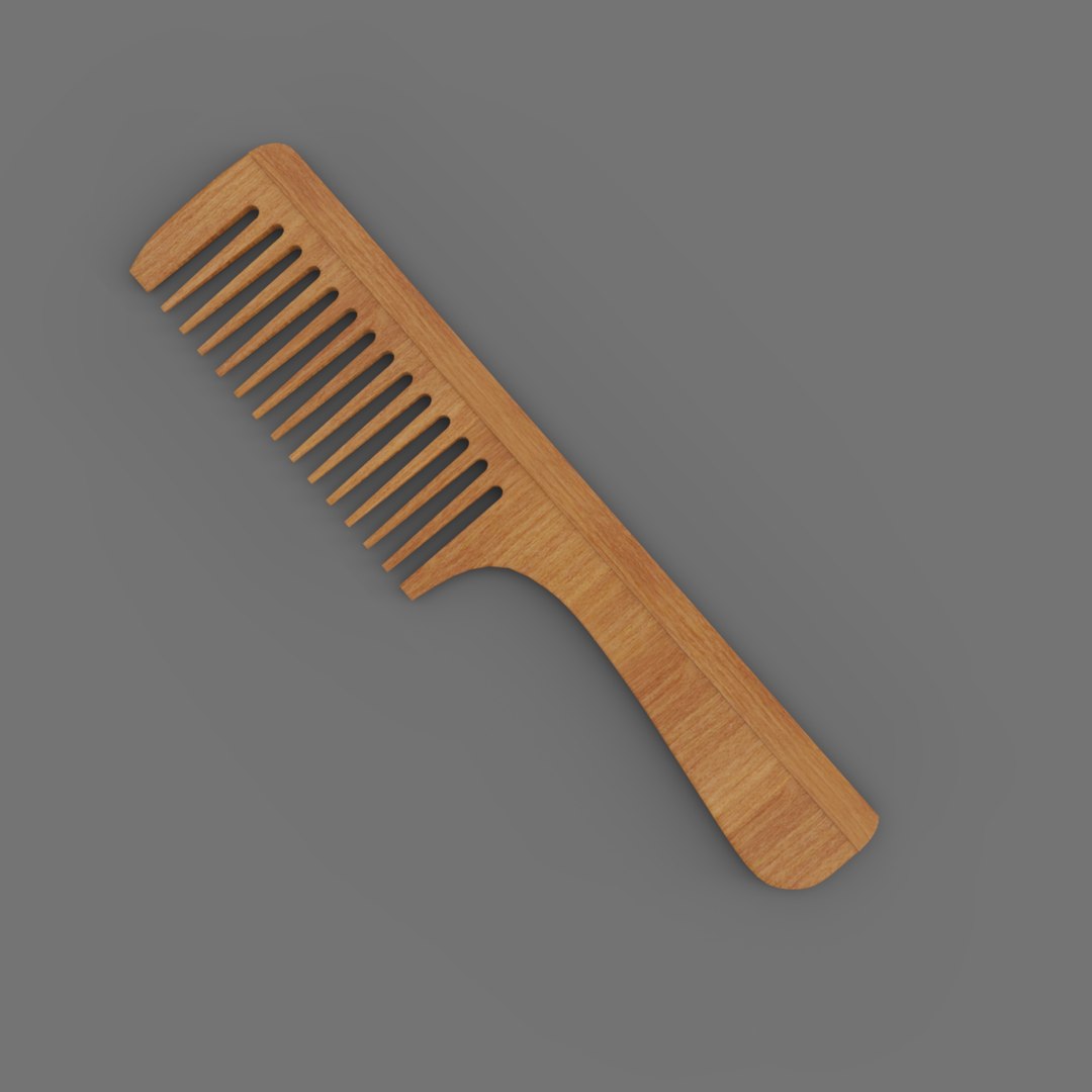 Comb Simple Wooden 3D - TurboSquid 1979510