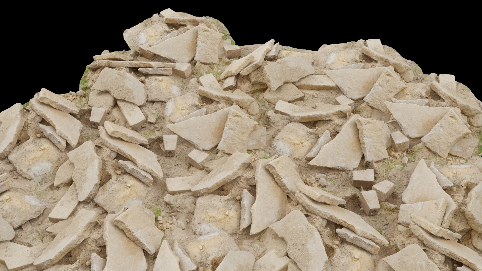 Rubble Scene Model - TurboSquid 1451598