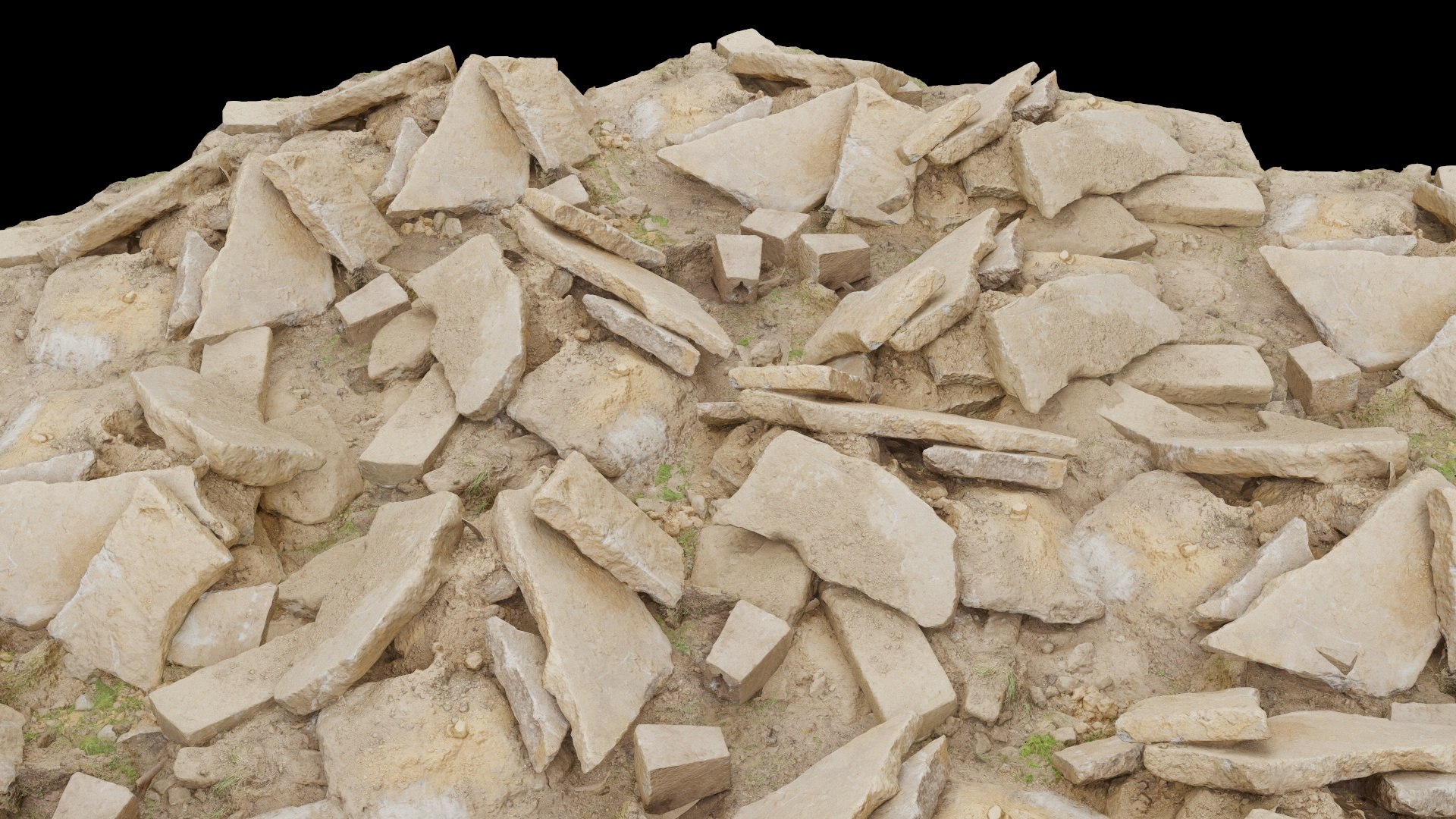 Rubble Scene Model - TurboSquid 1451598