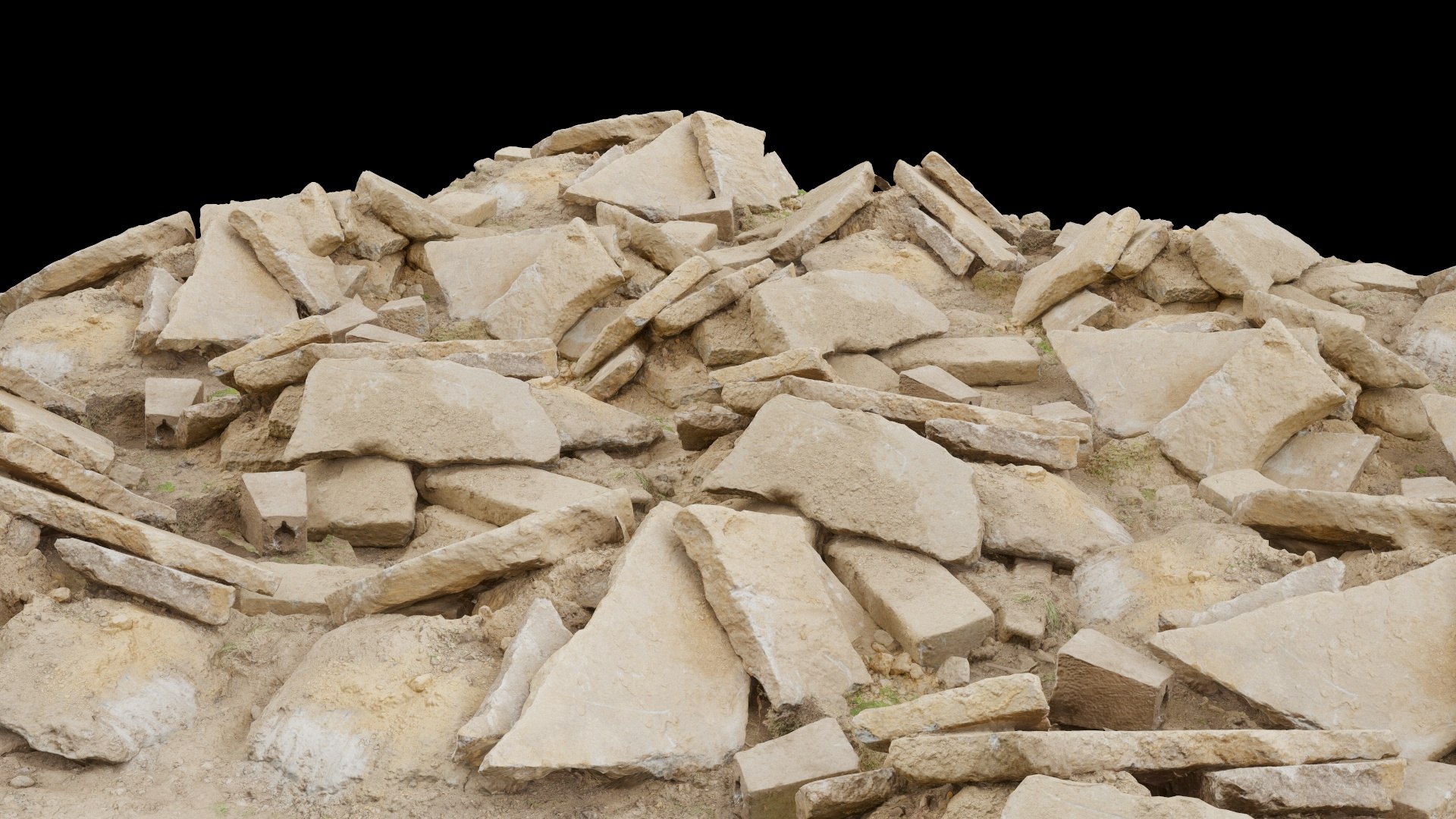 Rubble Scene Model - TurboSquid 1451598